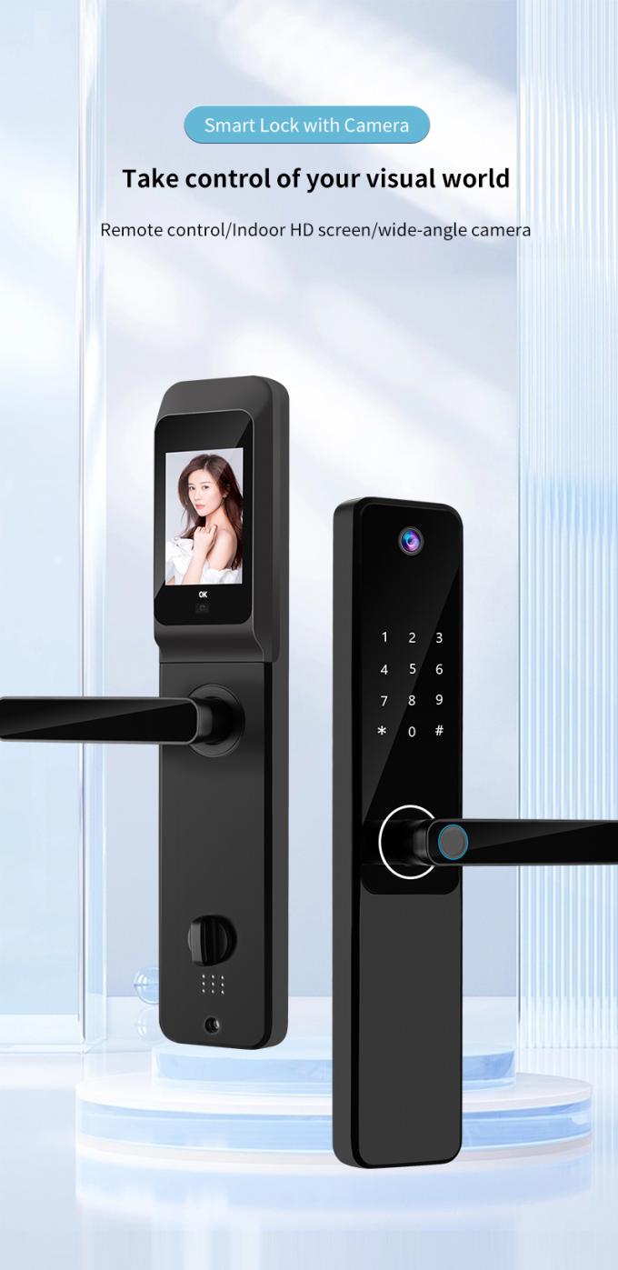 8 Language Camera Door Lock S802Pro Fingerprint Smart Lock